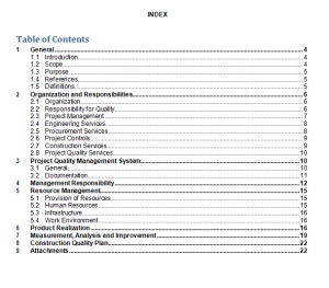Project Quality Plan Template for Construction [Editable] | ManageKaizen